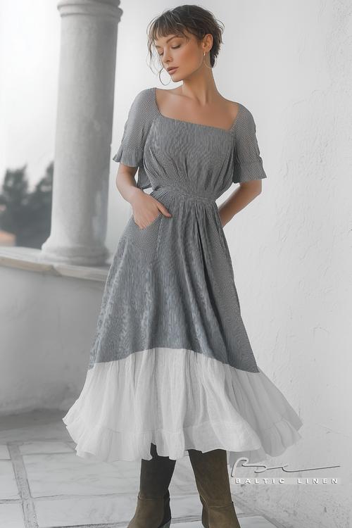 Stunning Eco-Friendly Fashion: Carla Bruni in Misty Granada – BalticLinen
