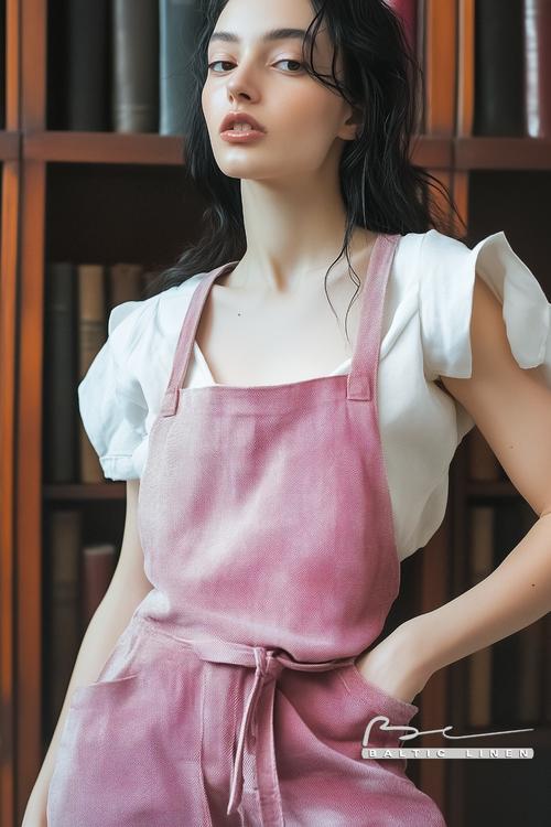 Stunning Eco-Friendly Fashion: Carla Bruni in Linen Overalls – BalticLinen