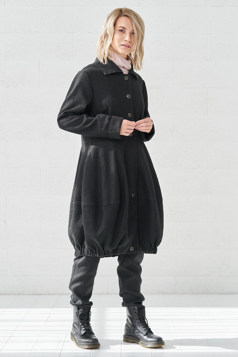 Warm linen coat Evelina – BalticLinen